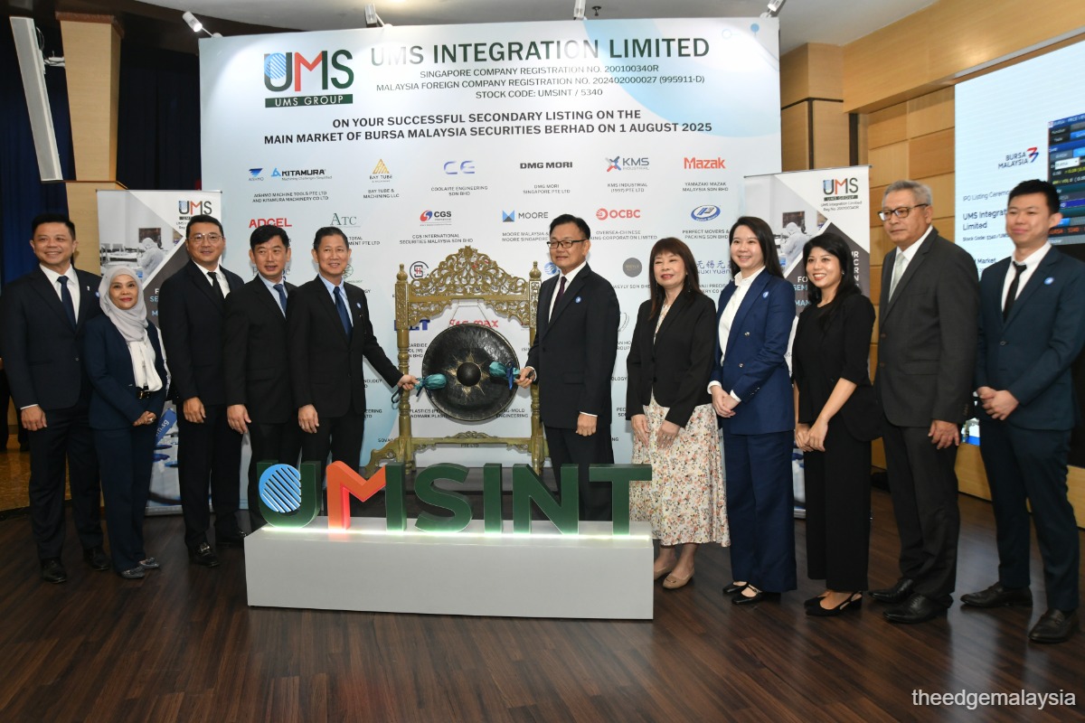 Dual-listed UMS Integration emerges as top gainer on Bursa debut
