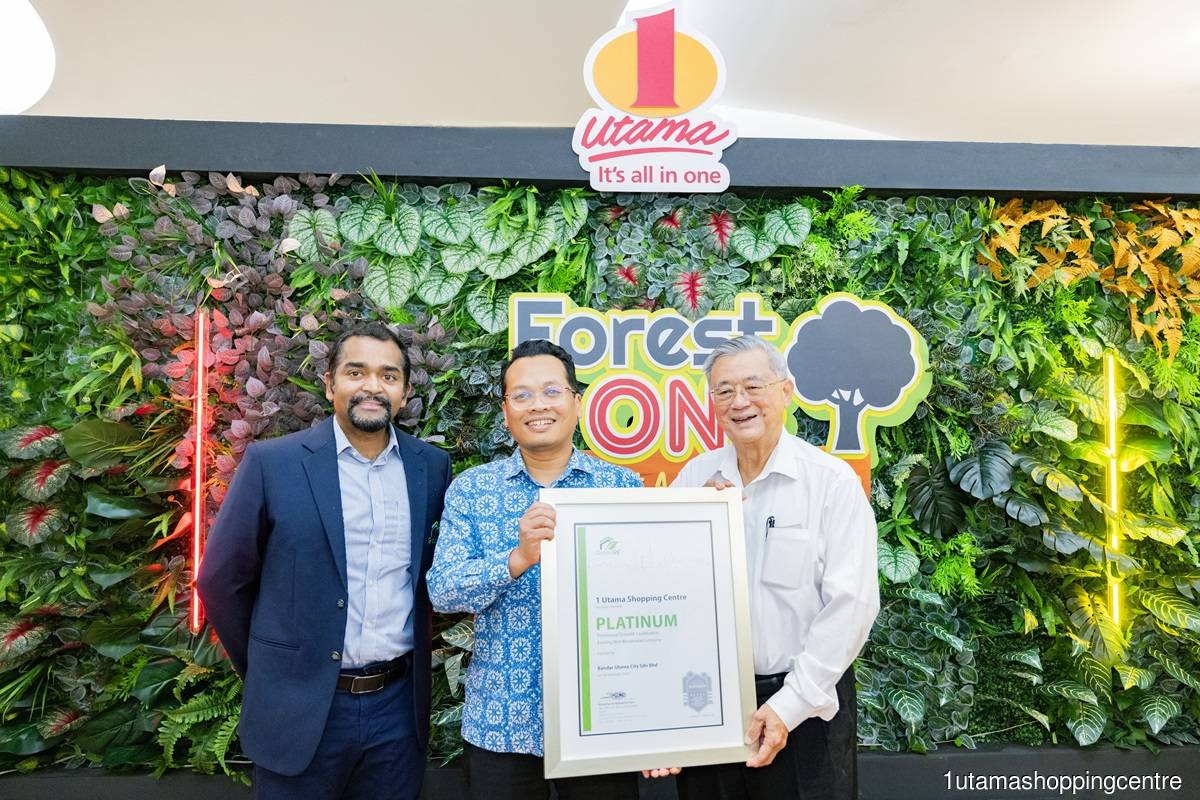 1 Utama receives GreenRE Platinum certification