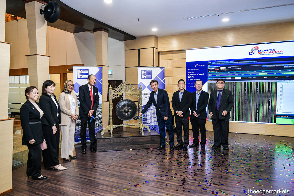 Top active stock Kitacon gains 10.3% on Main Market debut