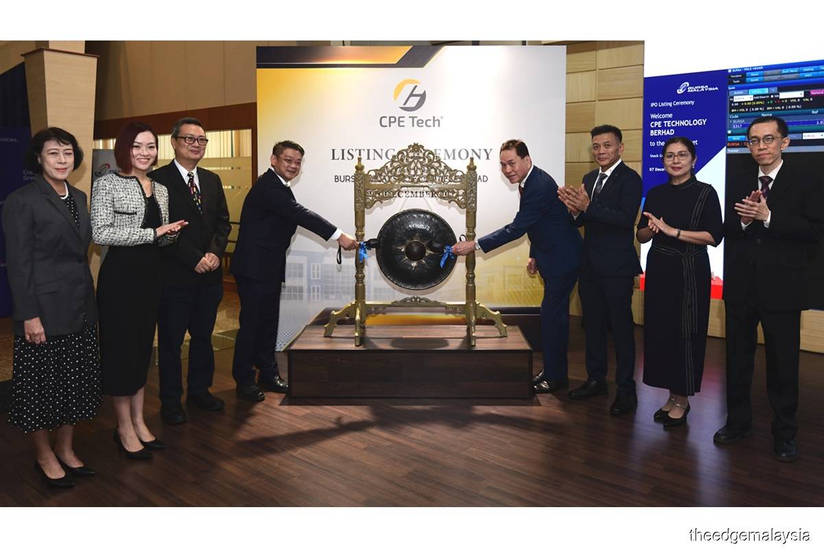 CPE Tech drops over 14% on Main Market debut