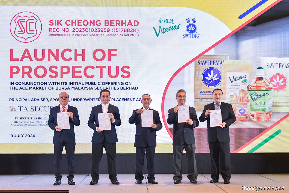 Cooking oil distributor Sik Cheong launches RM23m IPO ahead of ACE ...