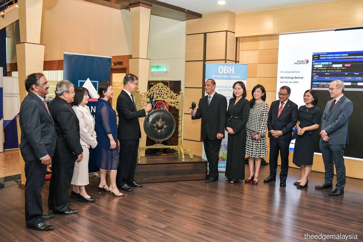 OB Holdings ends maiden trading day on Bursa with flat 4.17% gain