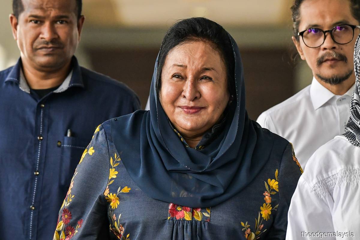 Rosmah, son Nizar arrive at court to show support for Najib