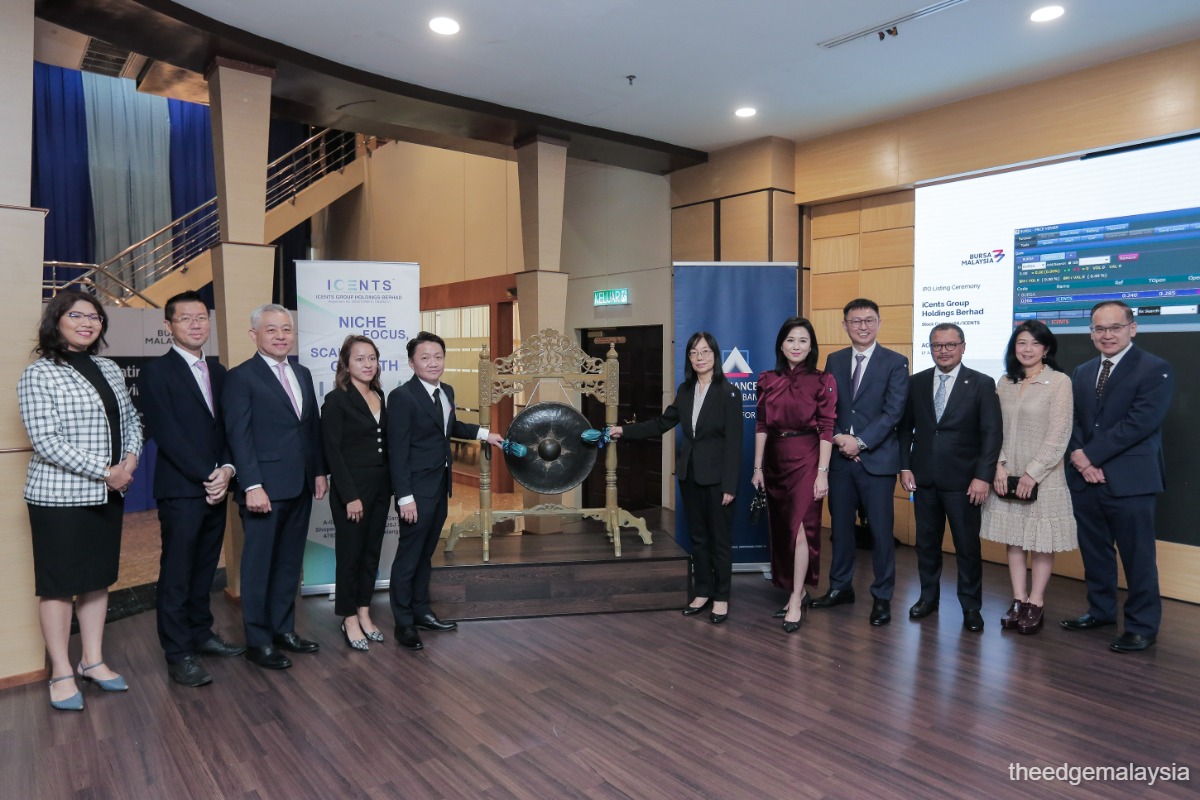 iCents Group rises strongly in first trade on ACE Market