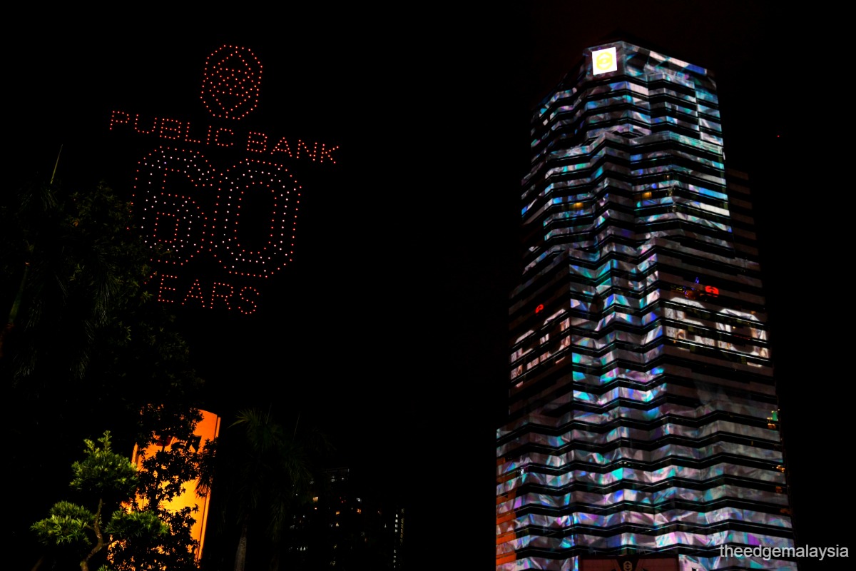 Public Bank Celebrates 60th Anniversary With Drone Light Show | I3investor