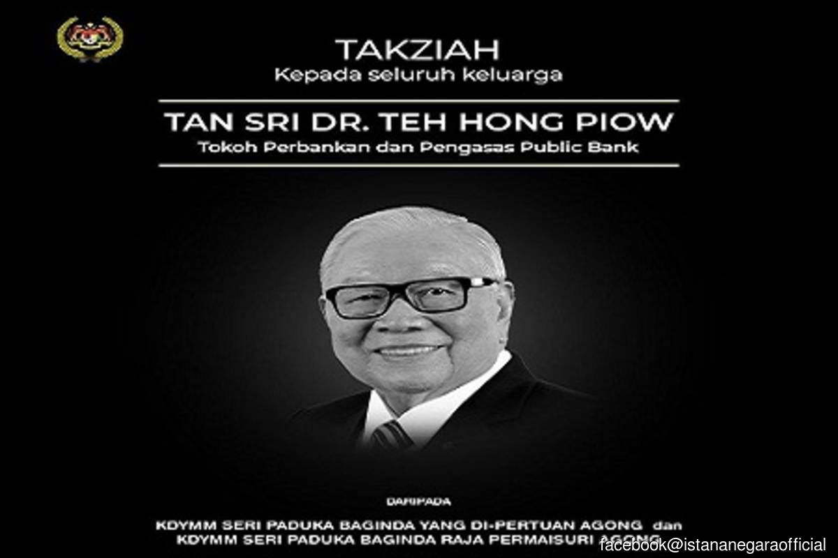 King, Queen extend condolences to Teh Hong Piow’s family | KLSE Screener