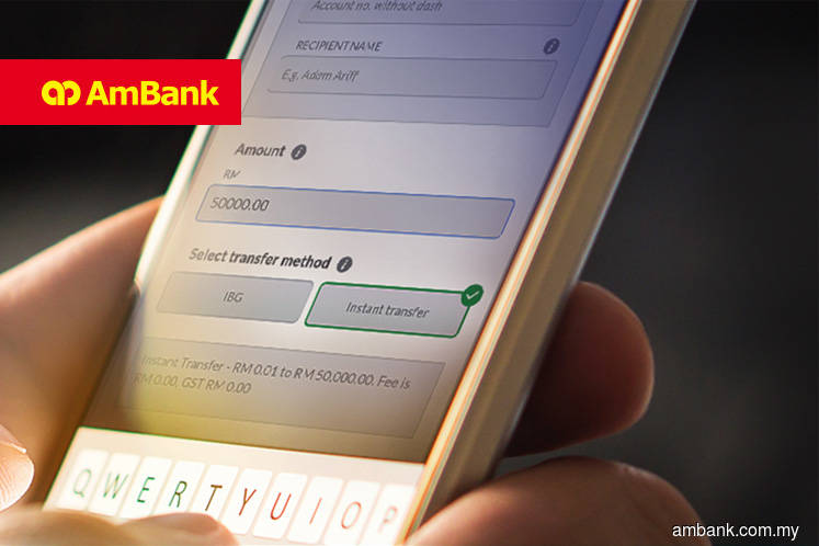 AmBank waives fee for online transfers