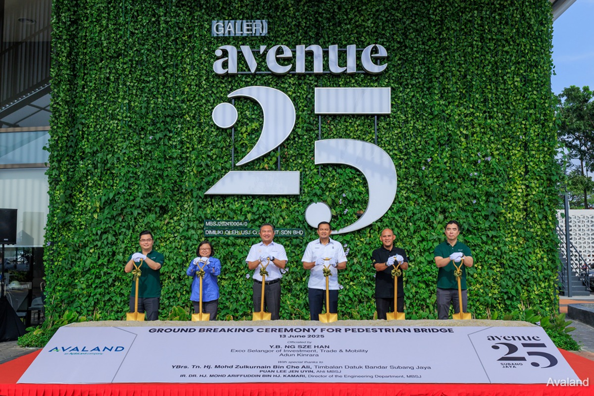 Avaland breaks ground of Avenue25 pedestrian link to LRT station