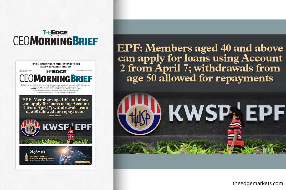 EPF: Members aged 40 and above can apply for loans using Account 2 from ...