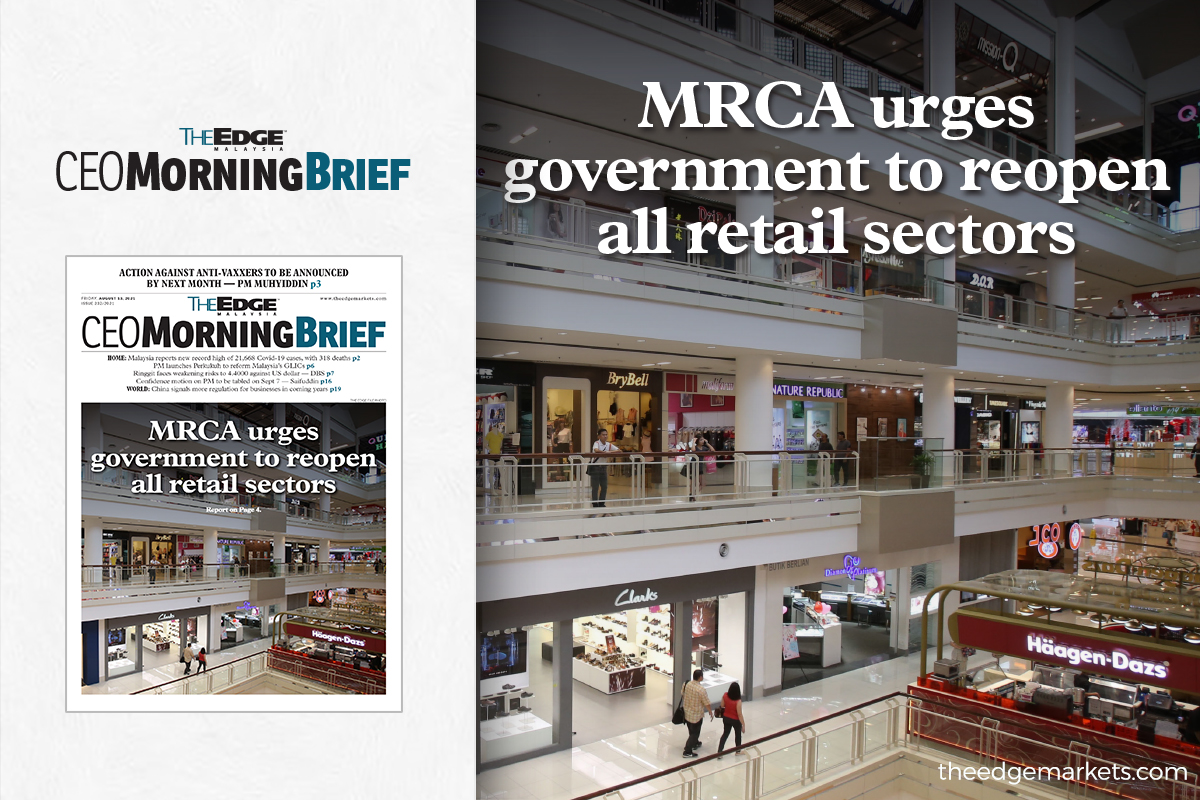 MRCA urges government to reopen all retail sectors