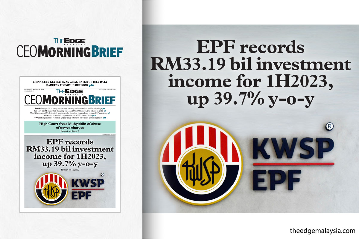 EPF records RM33.19b investment income for 1H2023, up 39.7% y-o-y