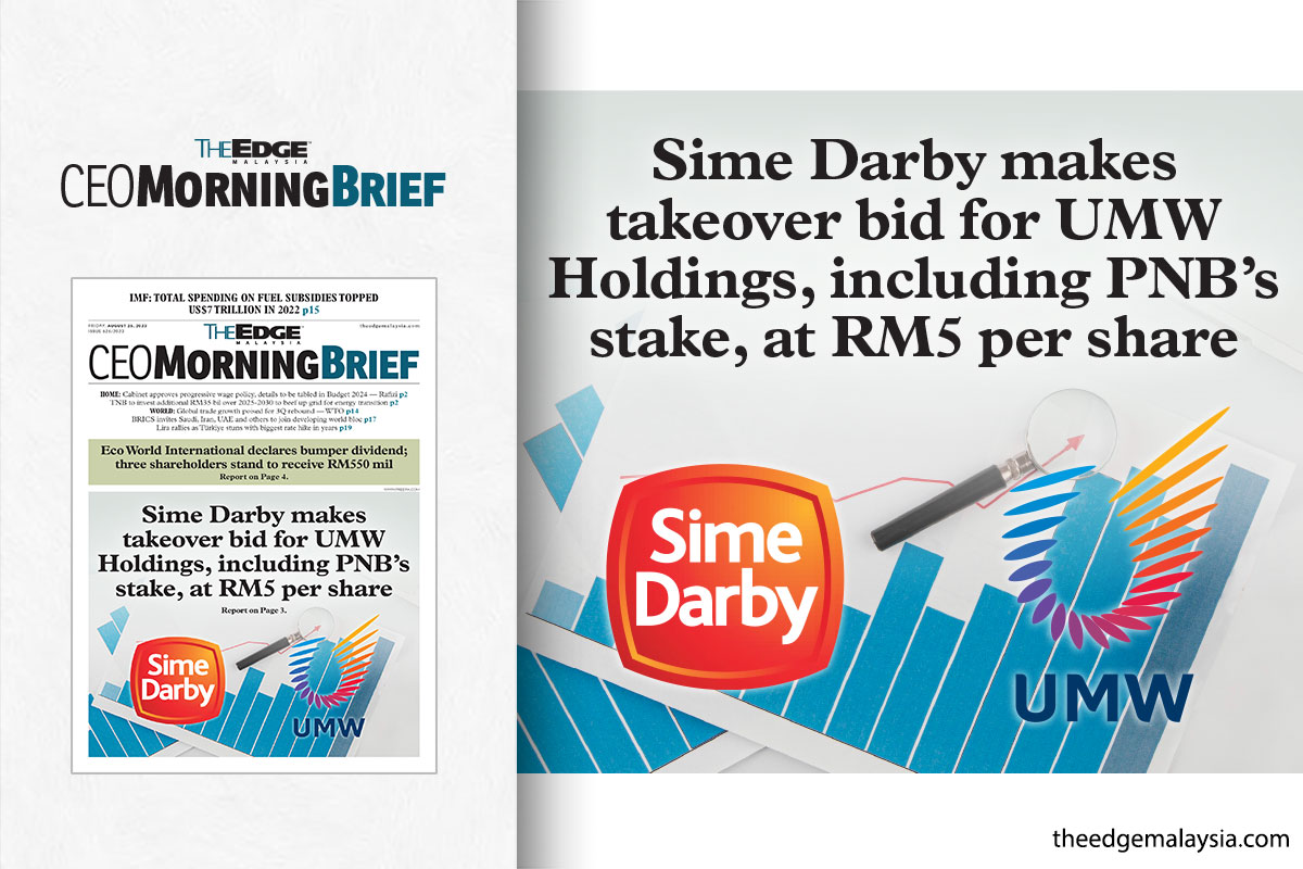 Sime Darby makes takeover bid for UMW Holdings, including PNB's stake, at RM5 per share