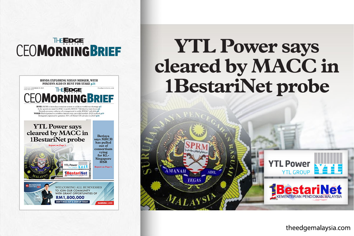 YTL Power says MACC has cleared subsidiary of wrongdoing in 1BestariNet ...