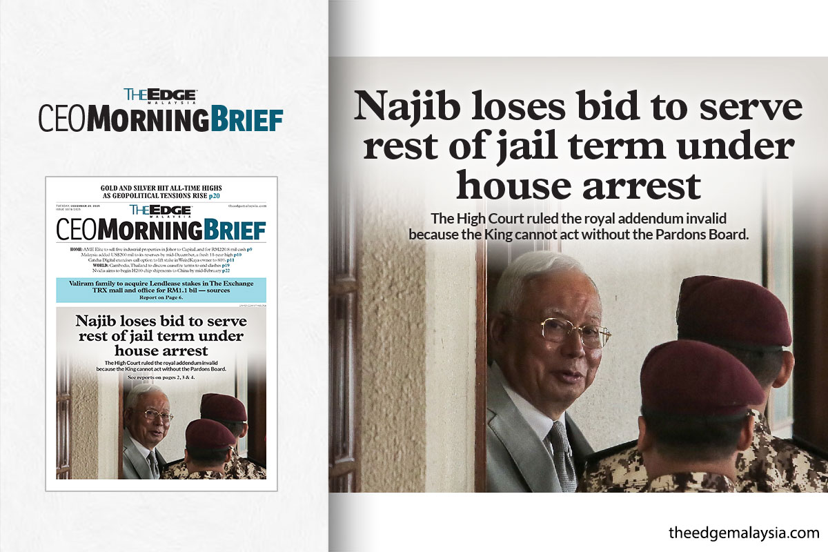 Najib loses bid to serve rest of jail term under house arrest