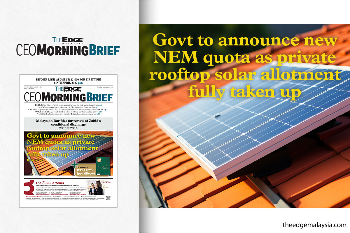 Govt to announce new NEM quota as private rooftop solar allotment fully ...