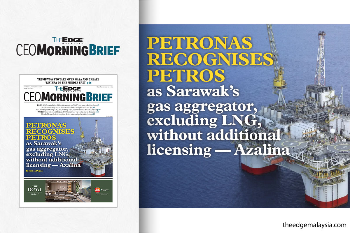 Petronas recognises Petros as Sarawak's gas aggregator, excluding LNG, without additional ...