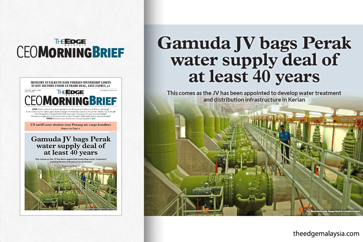Gamuda JV bags Perak water supply deal of at least 40 years