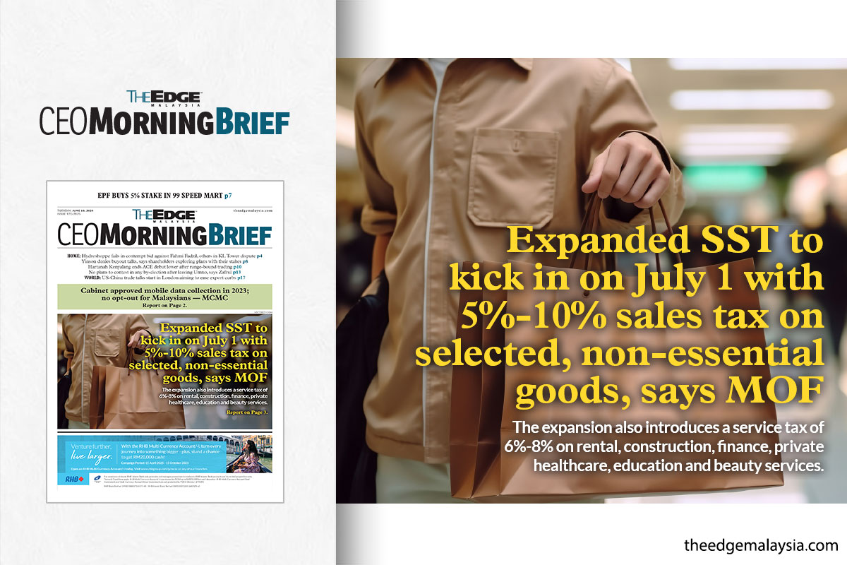 Expanded SST to kick in on July 1 with 5%-10% sales tax on selected ...