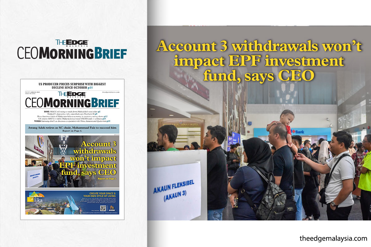 Account 3 withdrawals won’t impact EPF investment fund, says CEO