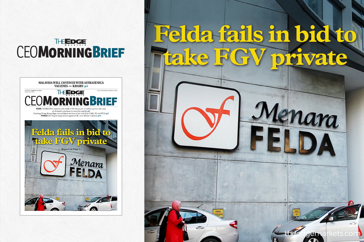 Felda fails in bid to take FGV private