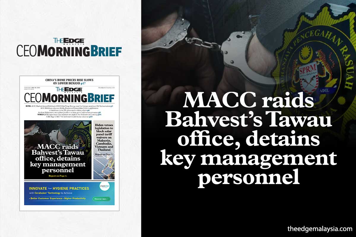 MACC raids Bahvest's Tawau office, detains key management personnel