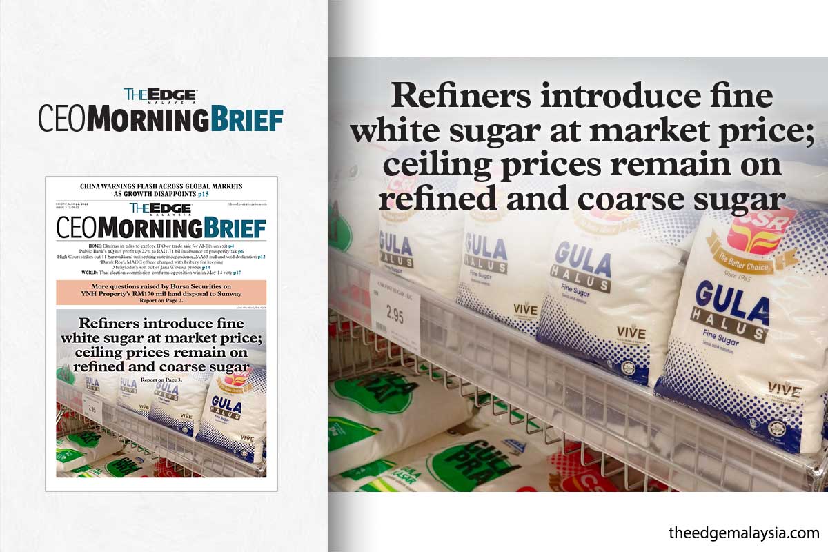 Refiners introduce fine white sugar at market price; ceiling prices ...
