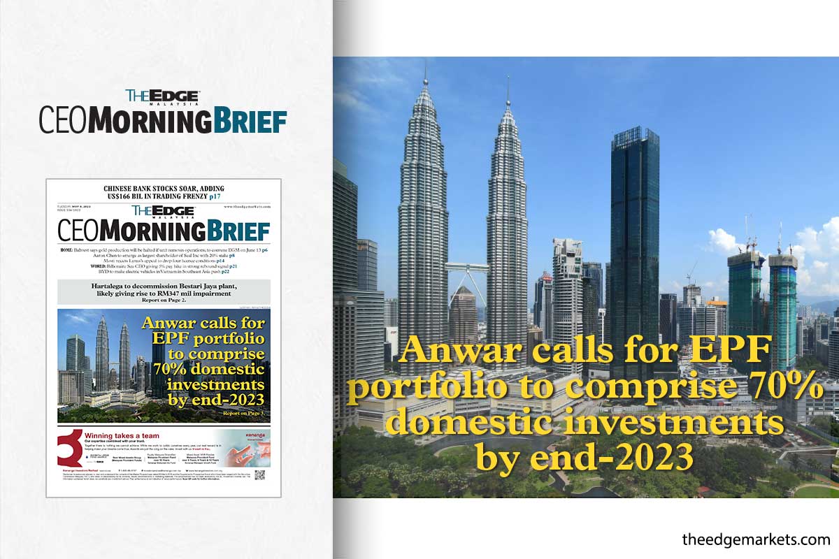 Anwar calls for EPF portfolio to comprise 70% domestic investments by ...