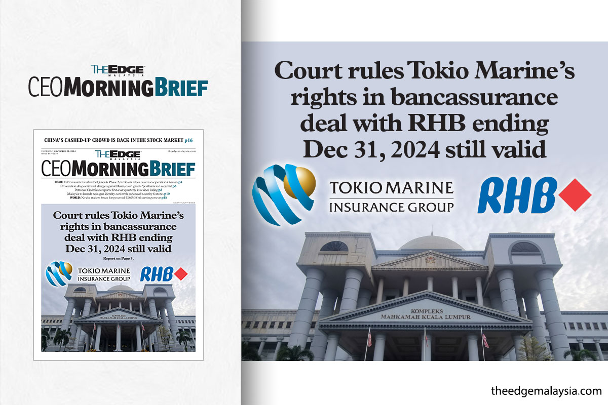 Court rules Tokio Marine's rights in bancassurance deal with RHB ending ...
