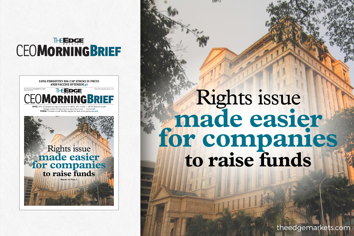 Rights issue made easier for companies to raise funds