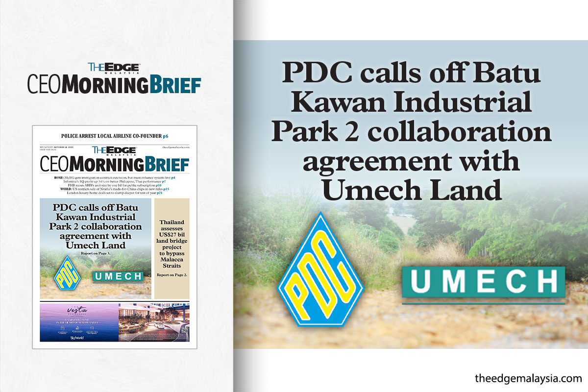 PDC calls off collaboration agreement with Umech Land to develop Batu ...