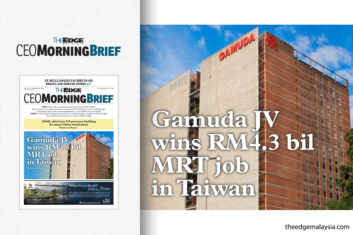 Gamuda JV Wins RM4.3 Bil MRT Job in Taiwan | I3investor