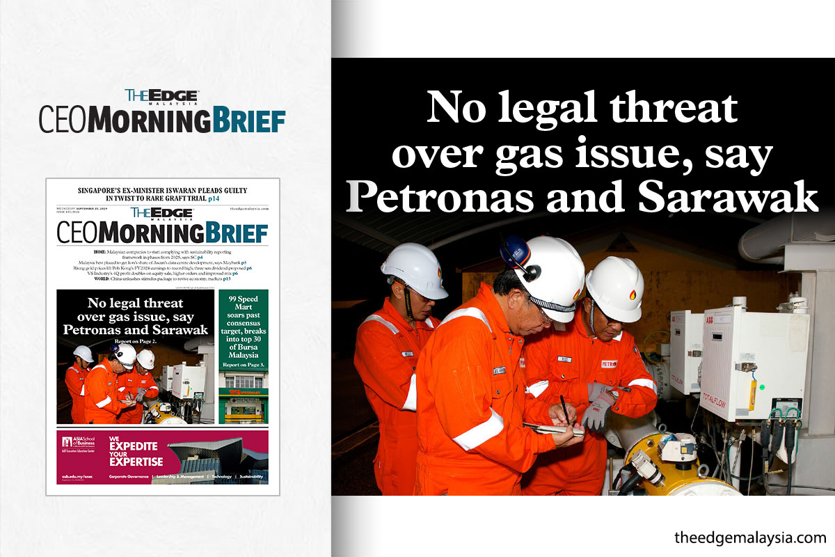 No legal threat over gas issue, say Petronas and Sarawak