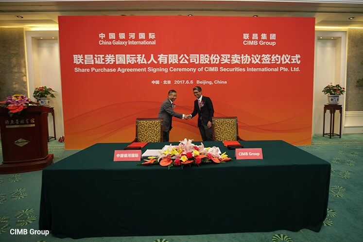 China Galaxy buys 50% of CIMB’s overseas securities business