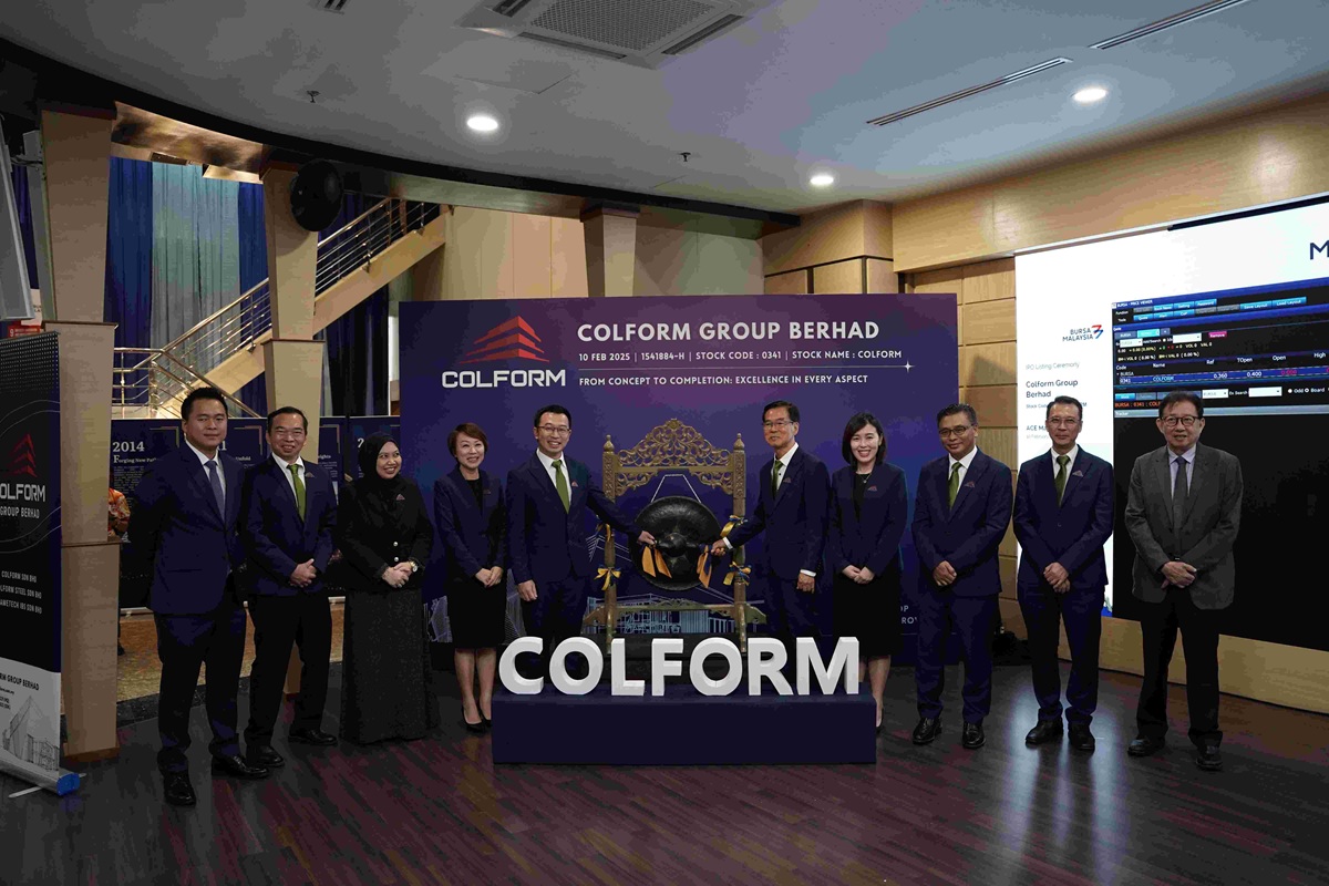 Colform Group up 11% in ACE Market trading debut after RM60m IPO