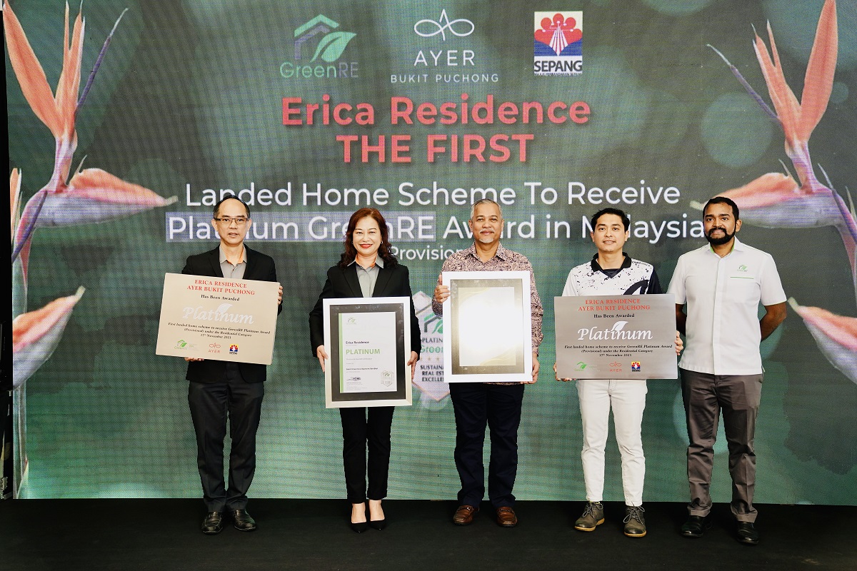 Erica Residence becomes first landed homes in Malaysia to achieve ...