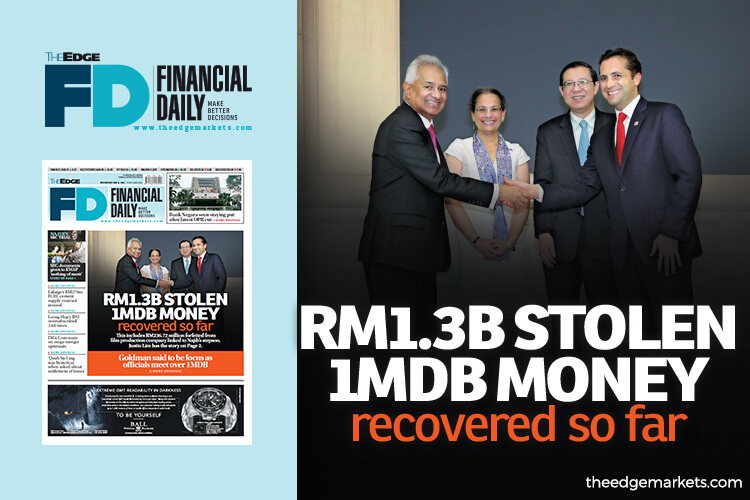 RM1.3b stolen 1MDB money recovered so far