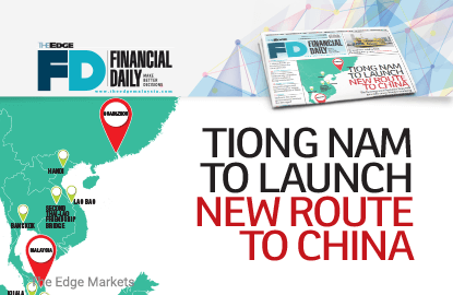 Tiong Nam to launch new route to China