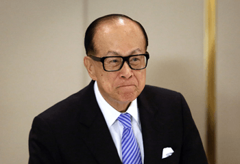 Li’s Cheung Kong, Hutchison surge in Hong Kong on merger deal