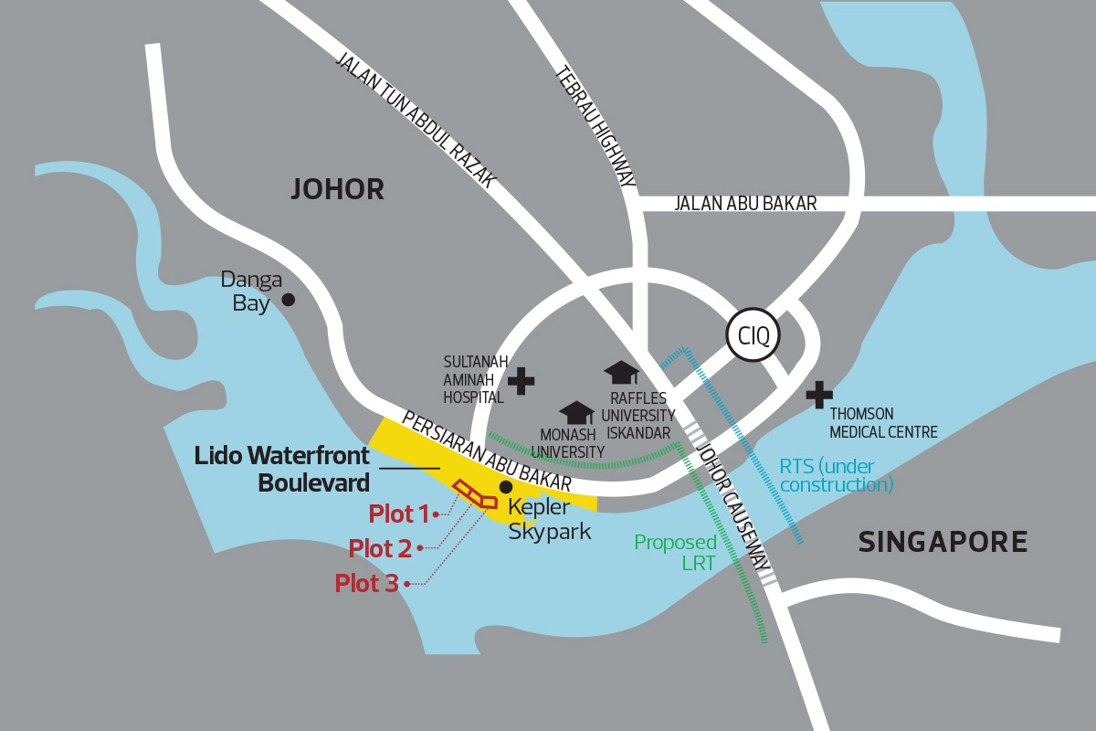 Johor’s Lido Waterfront land parcels up for sale, may fetch about RM400 ...