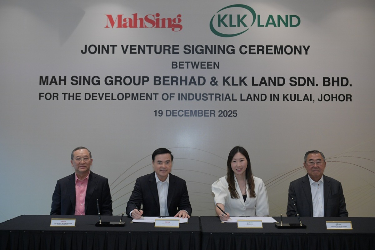 Mah Sing and KLK team up to develop RM2.26 bil industrial park in Johor ...