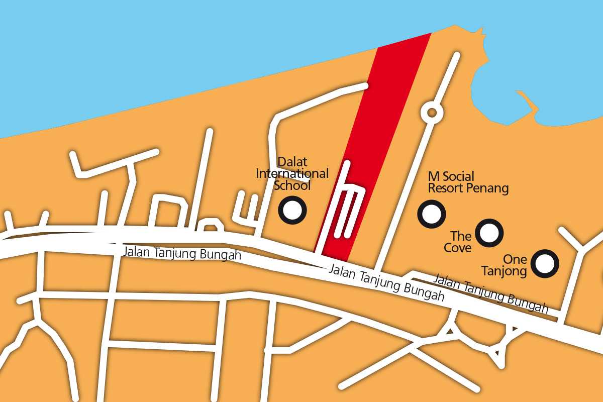 Prime beachfront land in Jalan Tanjung Bungah for sale at an estimated ...