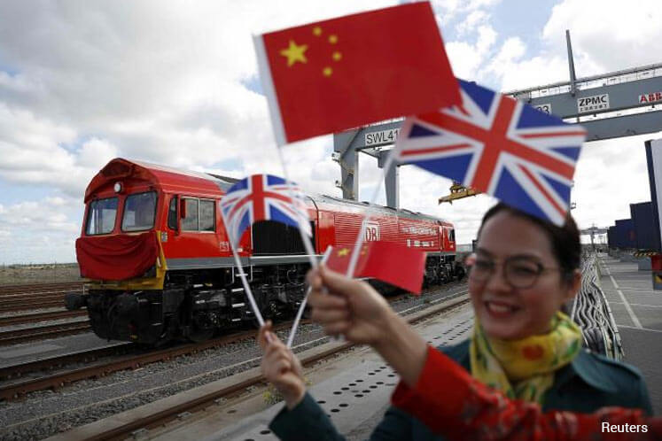 Freight train begins first journey from Britain to China