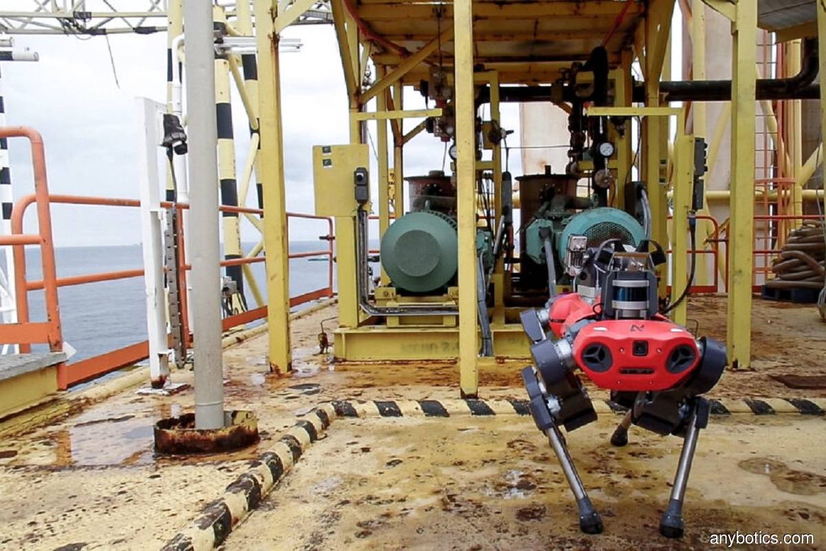 Petronas tests explosion-proof canine robot on Dulang B platform | KLSE ...