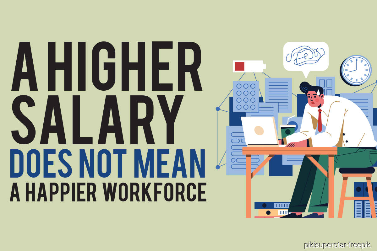 A higher salary does not mean a happier workforce