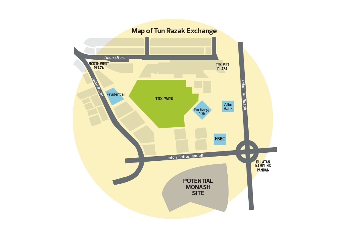 Monash University to lease land in TRX, sources say
