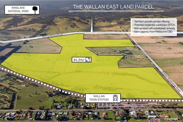 An 84ha site in North Melbourne up for sale