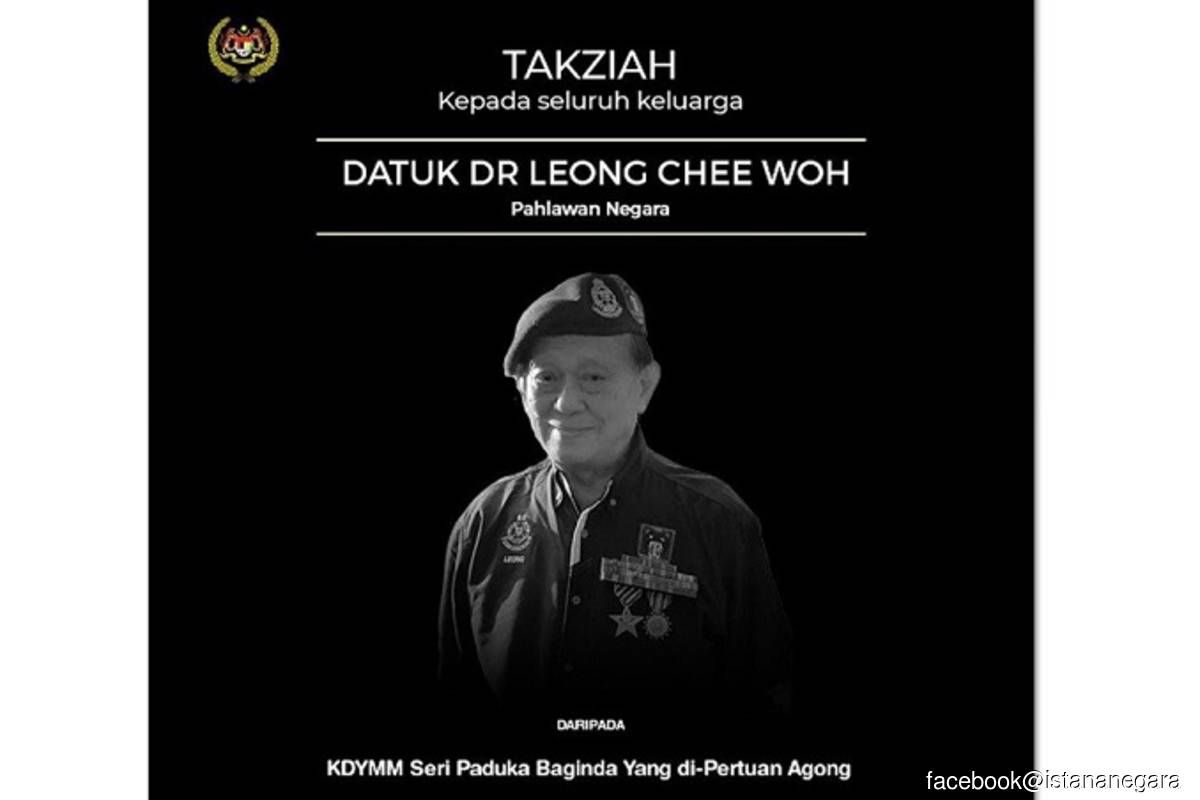 King conveys condolences to Datuk Dr Leong Chee Woh's family | KLSE ...
