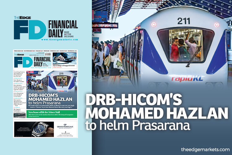 DRB-Hicom’s Mohamed Hazlan to helm Prasarana