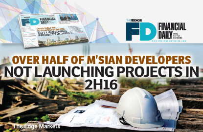 Over half of developers not launching projects in 2H16