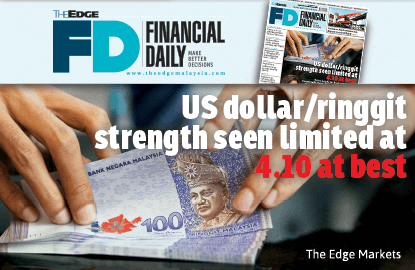 US dollar/ringgit strength seen limited at 4.10 at best